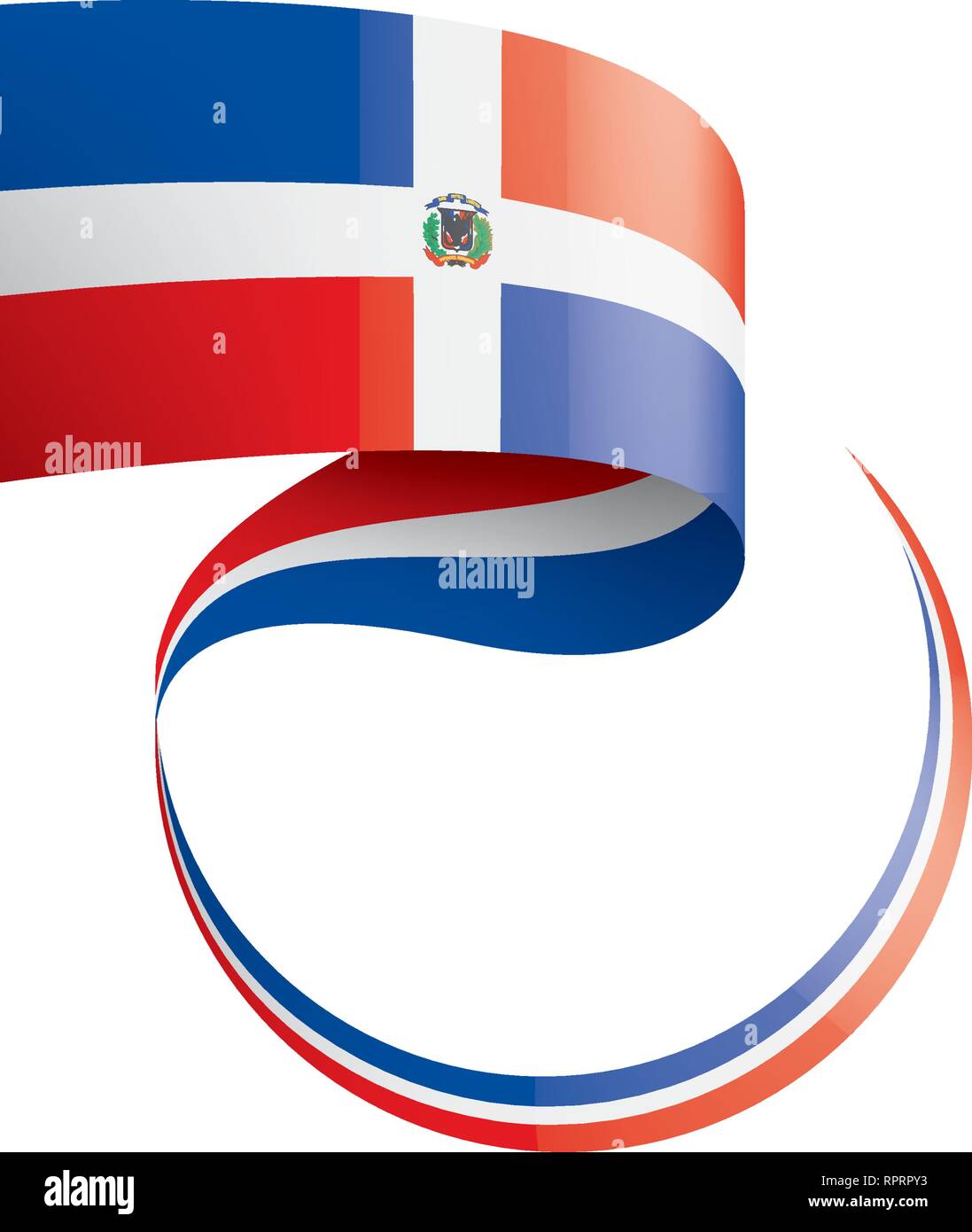 Dominicana flag, vector illustration on a white background Stock Vector ...