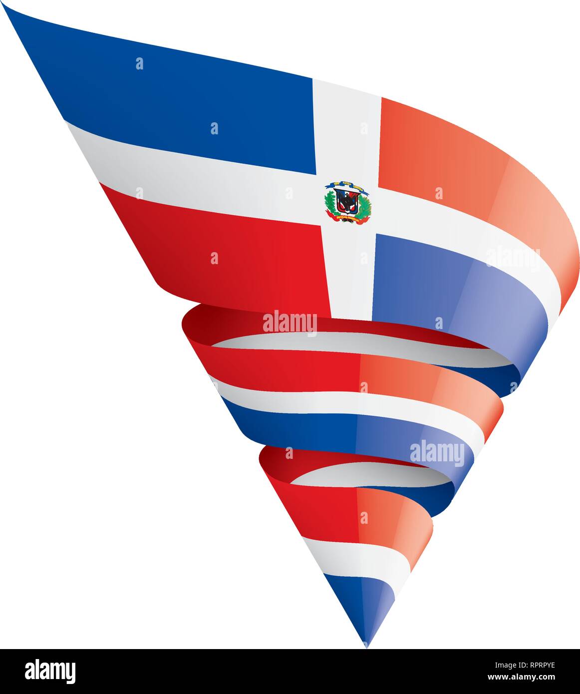 Dominicana flag, vector illustration on a white background Stock Vector ...