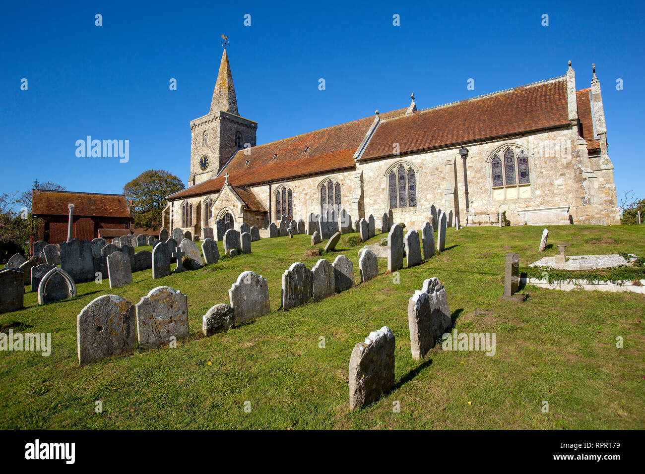Brading Church, Brading, Isle of Wight, UK Stock Photo - Alamy