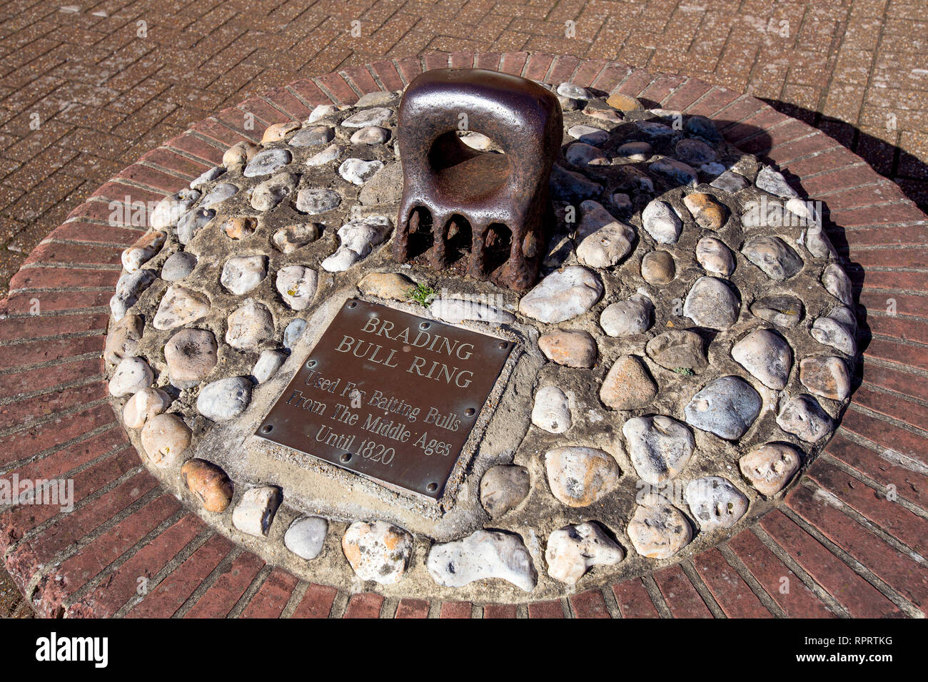 The Bull Ring, Brading High Street, Brading, Isle of Wight, England, UK ...
