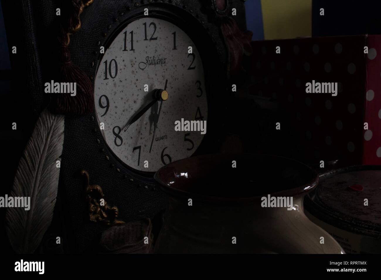 Tin clock hi-res stock photography and images - Alamy