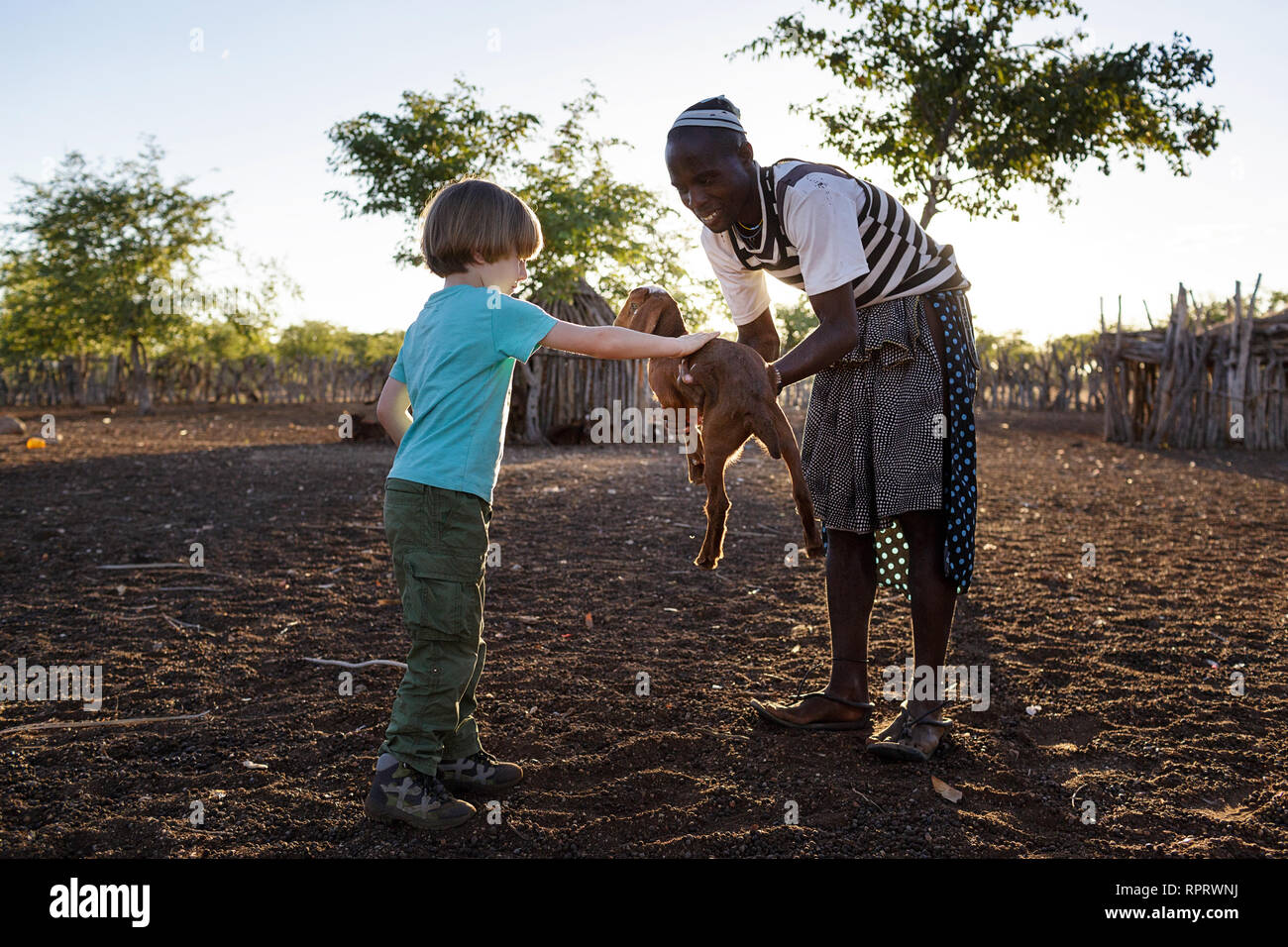 African boy barefoot hi-res stock photography and images - Alamy