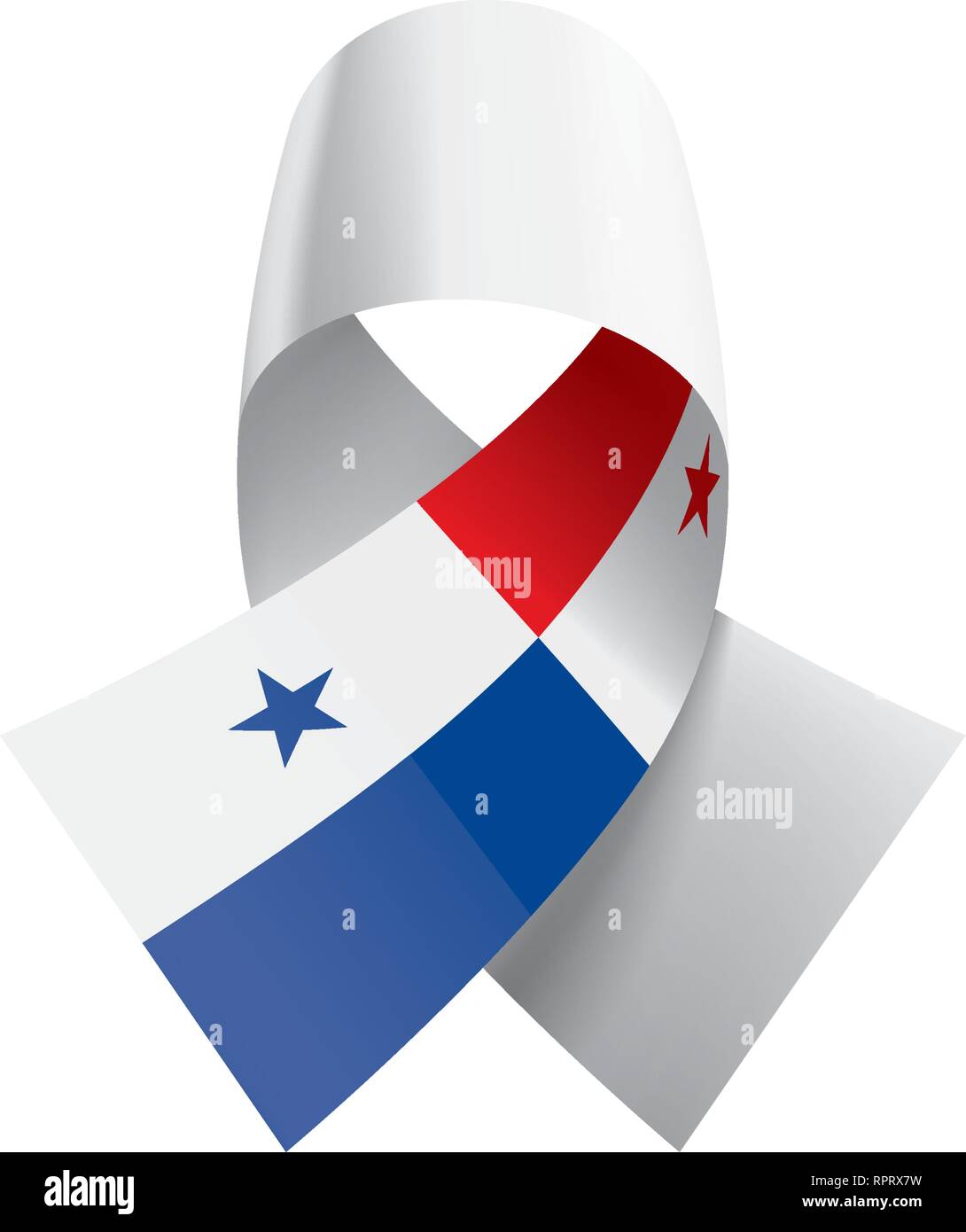 Panama flag, vector illustration on a white background Stock Vector ...