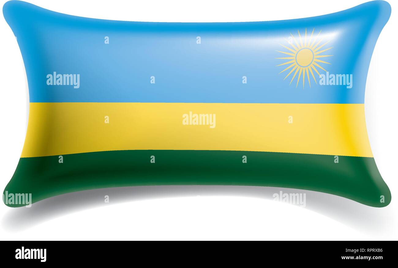 Rwanda flag, vector illustration on a white background Stock Vector ...