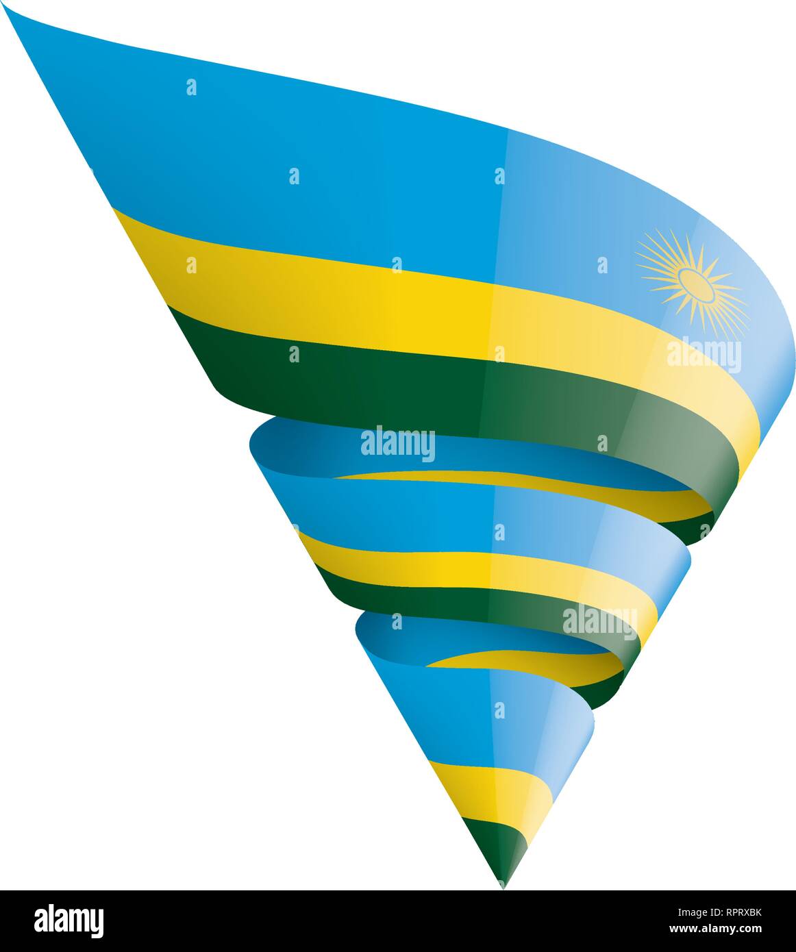 Rwanda flag, vector illustration on a white background Stock Vector ...