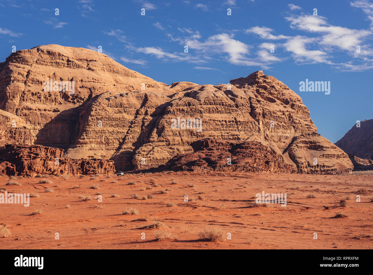 Landscape of Wadi Rum valley also called Valley of the Moon in Jordan ...