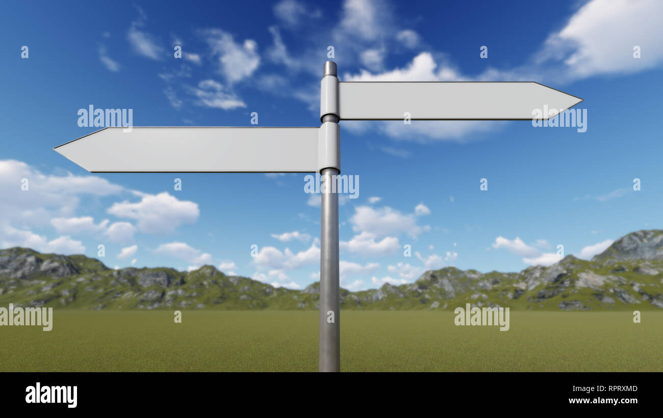 Way choice showing strategy Stock Photo - Alamy