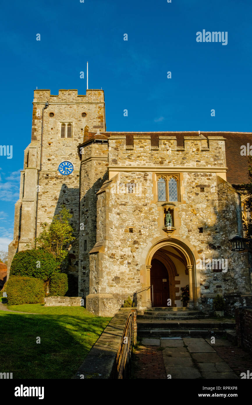 The Church of St George, High Street, Wrotham, Kent Stock Photo - Alamy