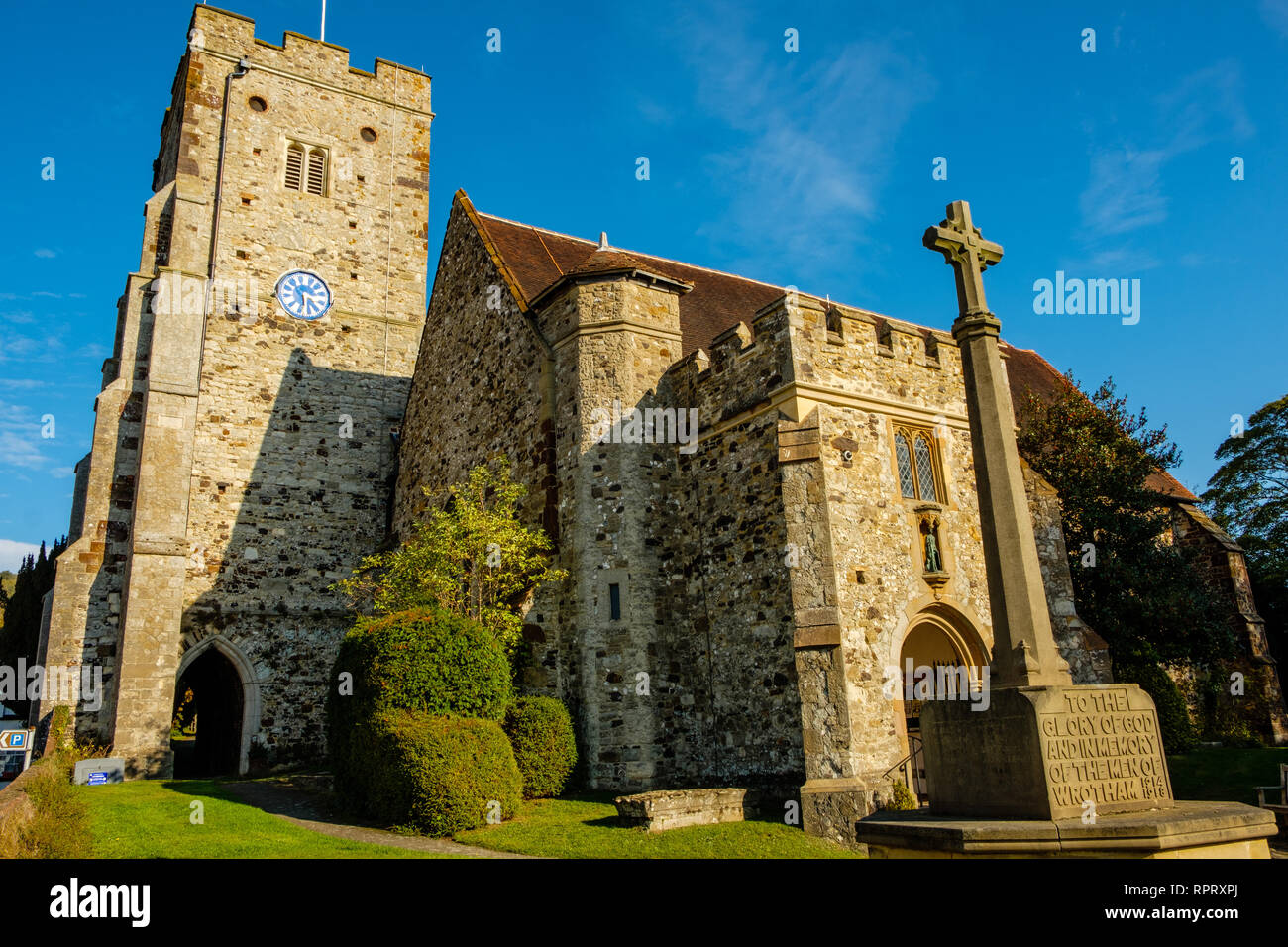 The Church of St George, High Street, Wrotham, Kent Stock Photo - Alamy