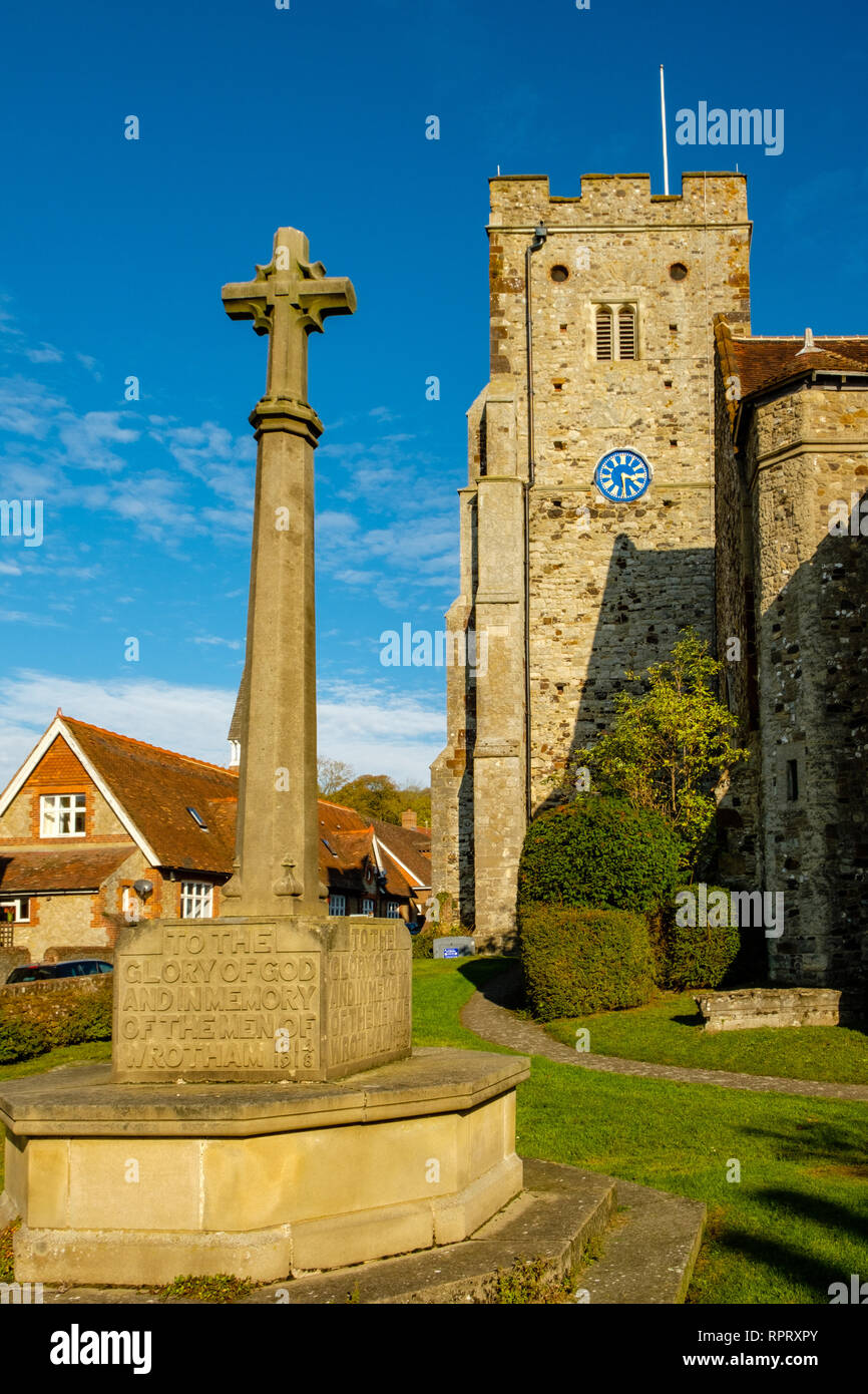 The Church of St George, High Street, Wrotham, Kent Stock Photo - Alamy