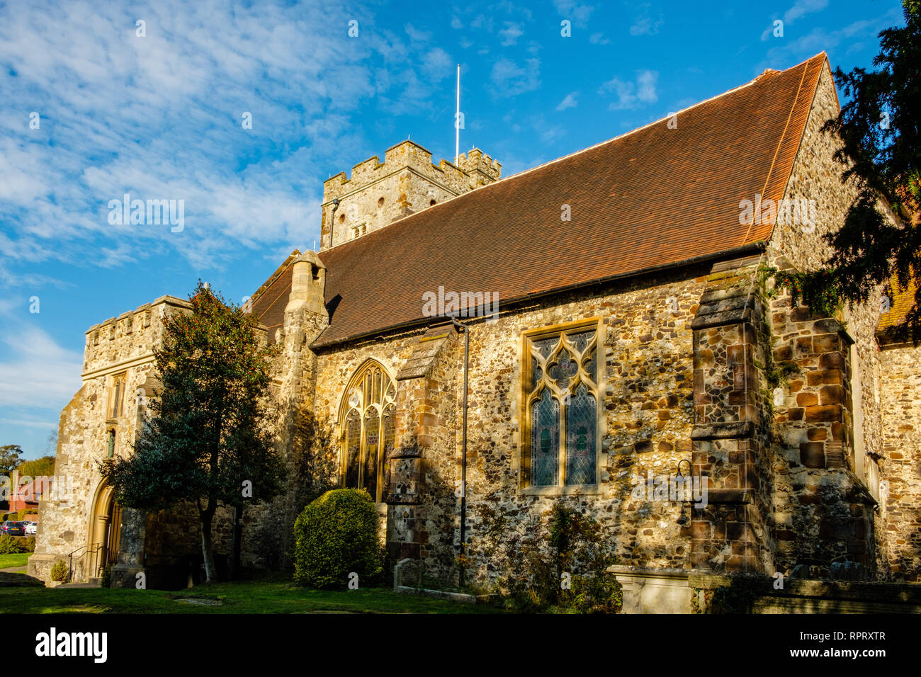 The Church of St George, High Street, Wrotham, Kent Stock Photo - Alamy