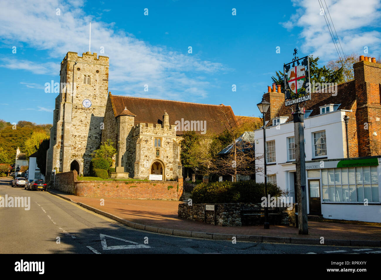 The Church of St George, High Street, Wrotham, Kent Stock Photo - Alamy