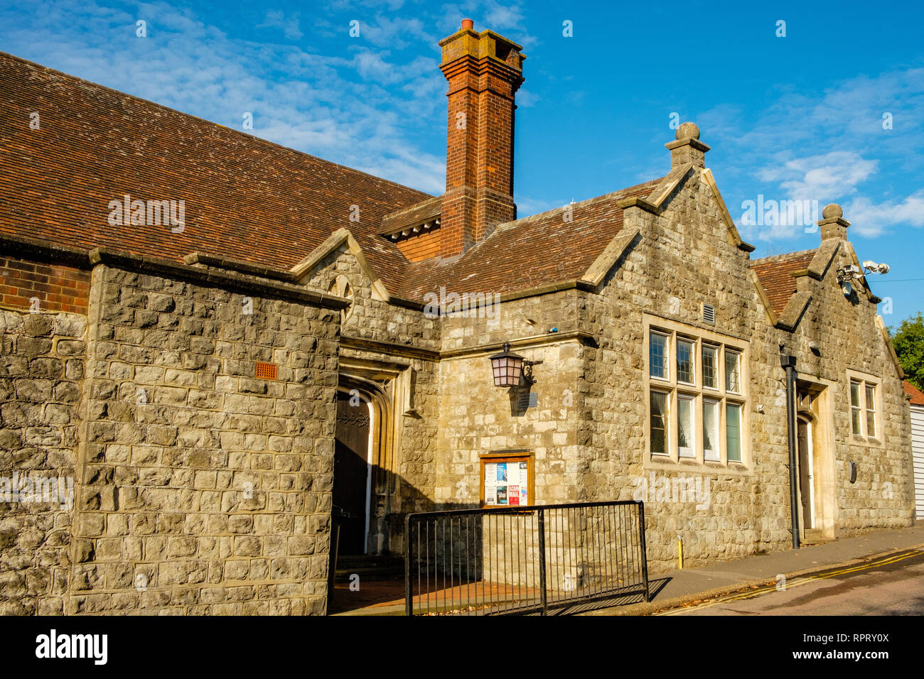 St Georges Hall, High Street, Wrotham, Kent Stock Photo - Alamy