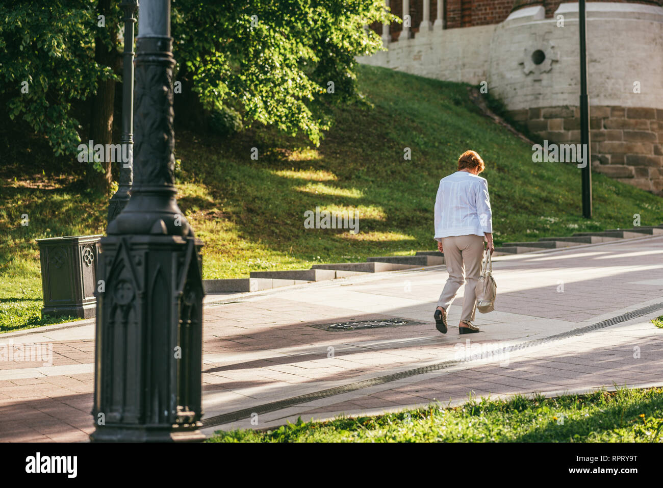 Walking With Head Down Into Wall