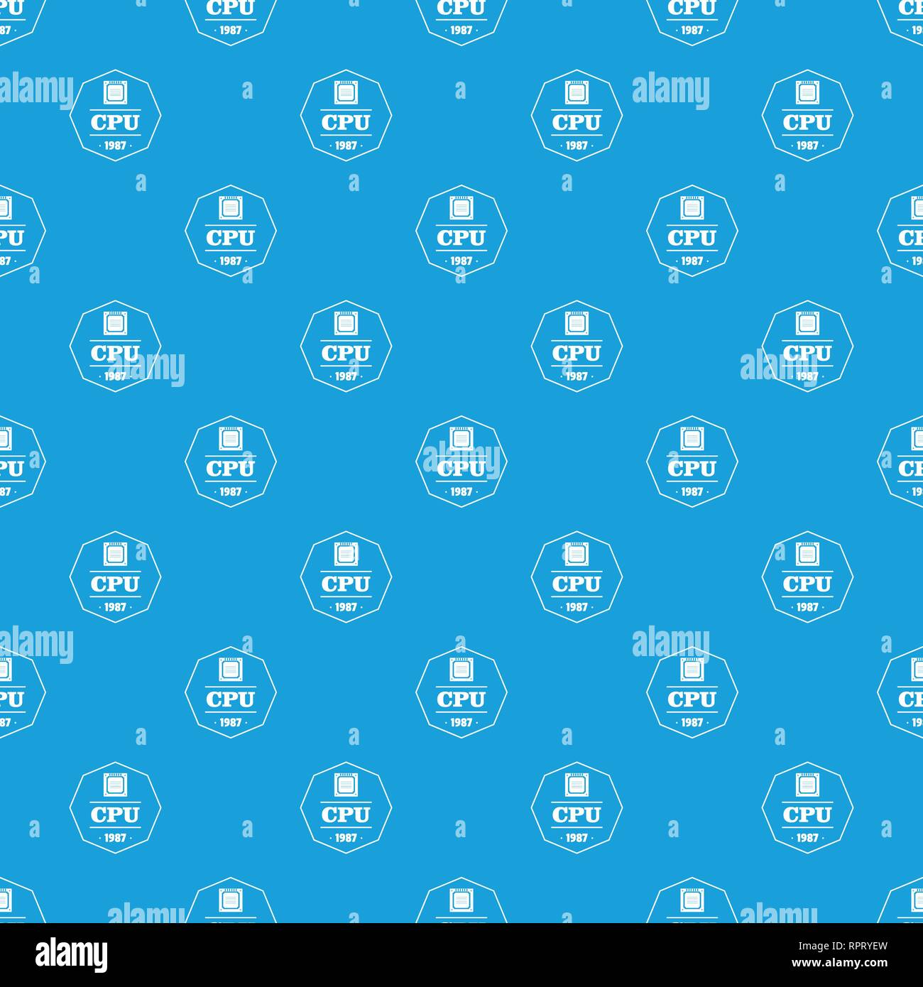 Cpu Pattern Vector Seamless Blue Stock Vector Image And Art Alamy