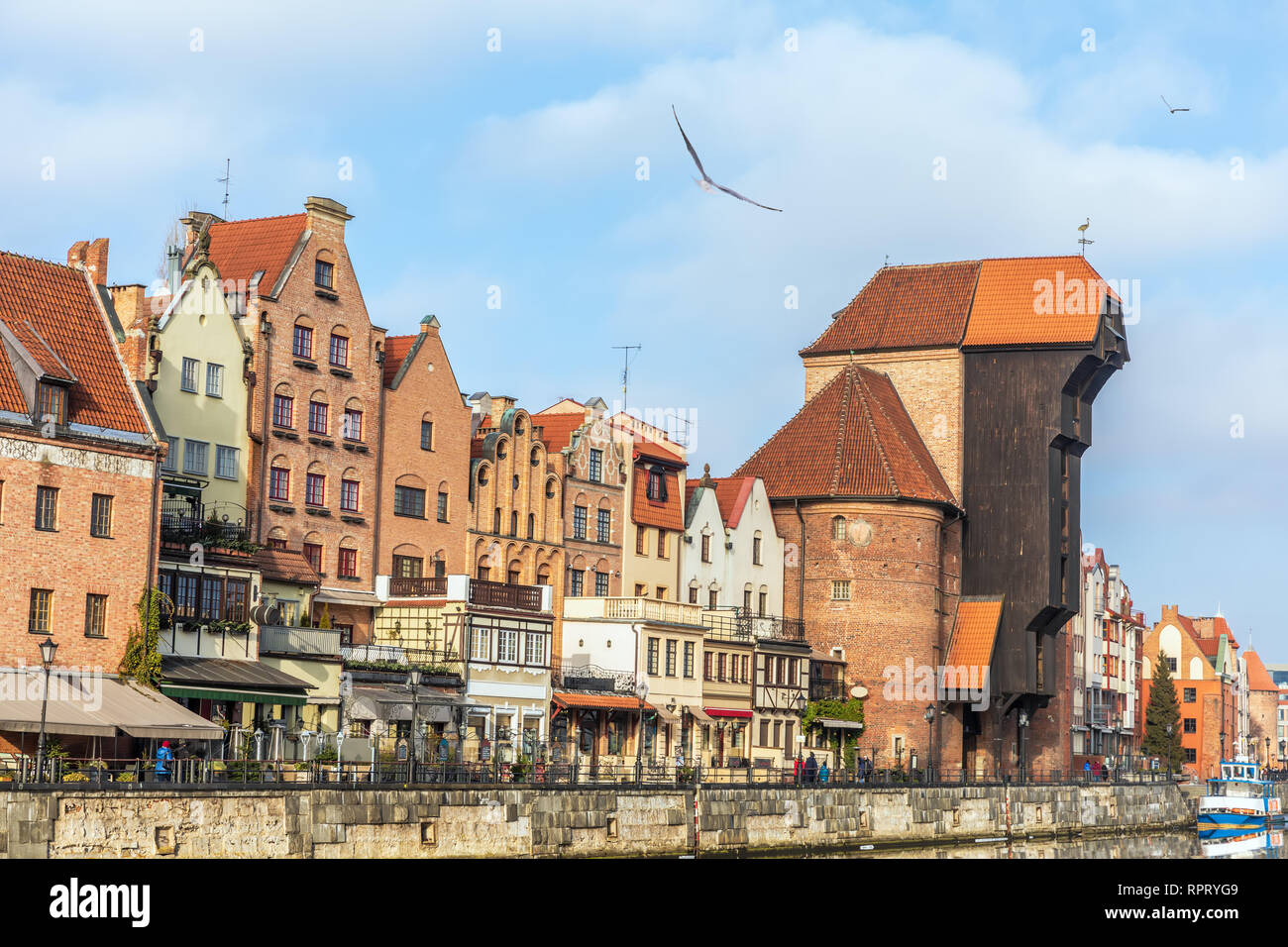 Promenade with historical crane hi-res stock photography and images - Alamy