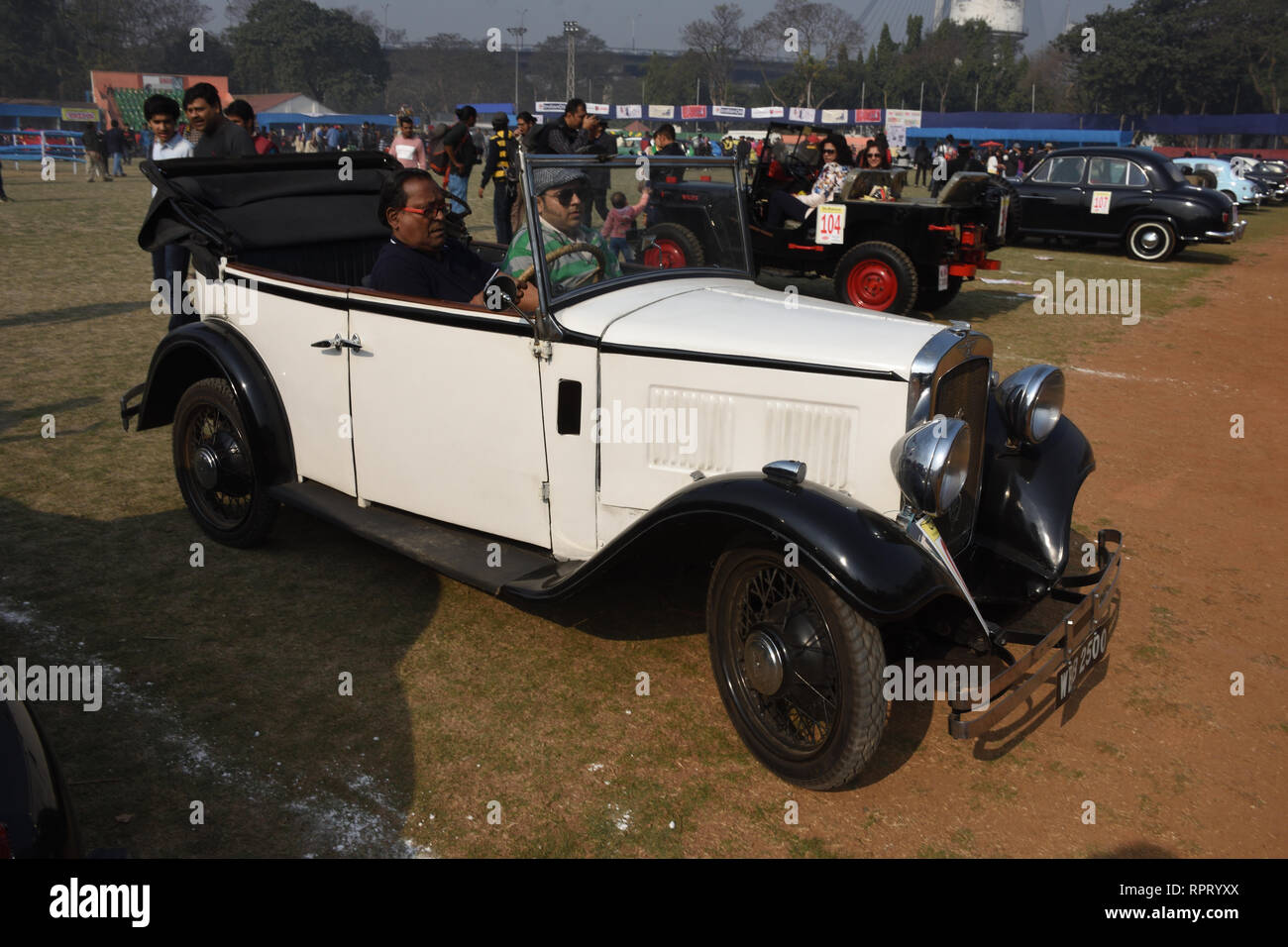 1934 Austin Ten car with 10 hp and 4 cylinder engine. WBB 2500 India ...