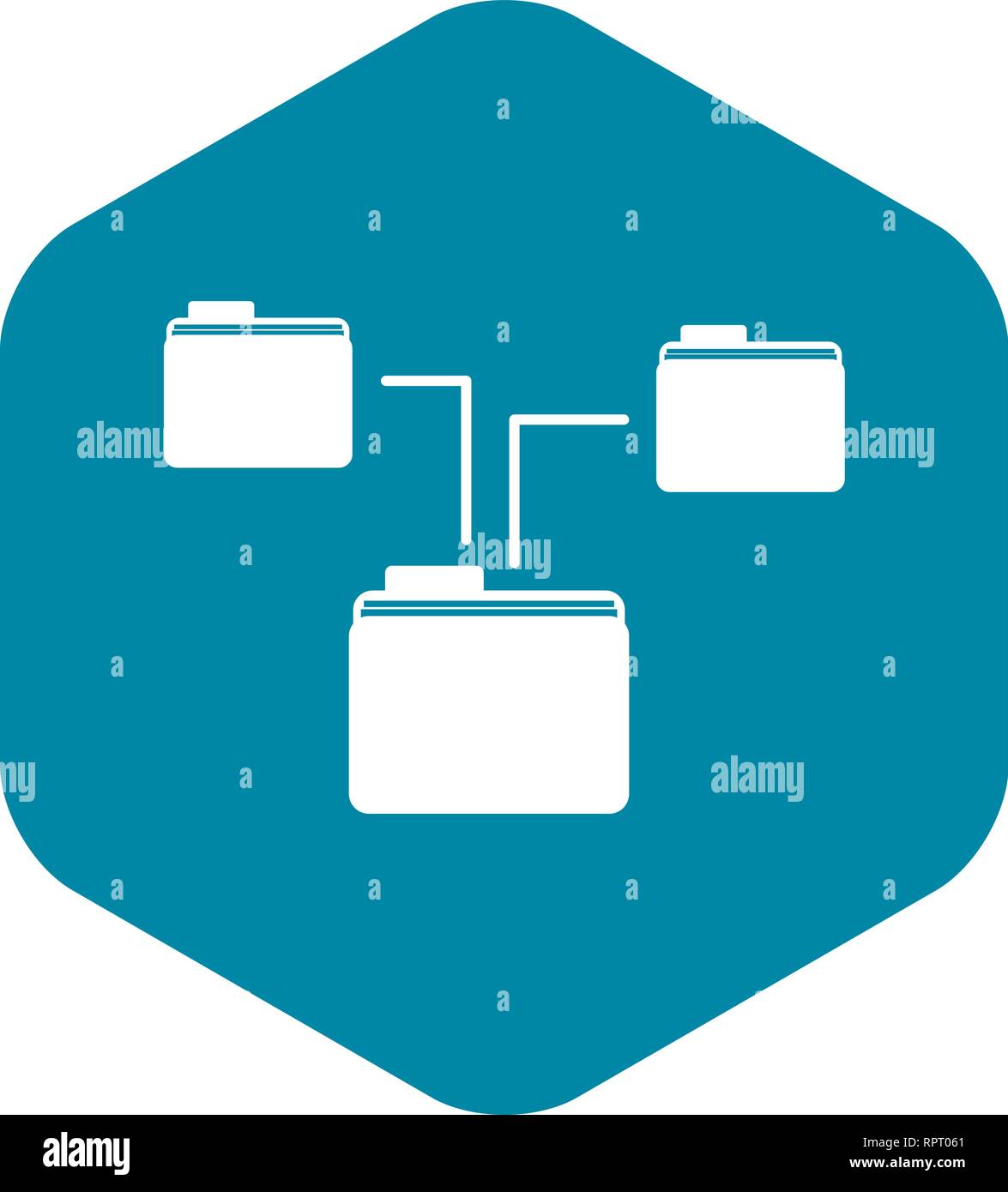 Folders structure icon, simple style Stock Vector Image & Art - Alamy