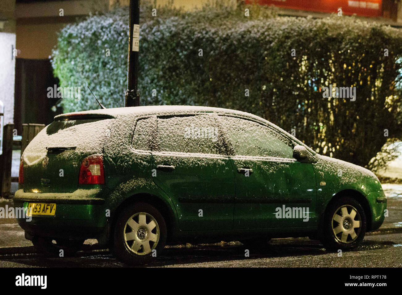 Snowfall in Northolt, West London Featuring: Atmosphere, View Where ...
