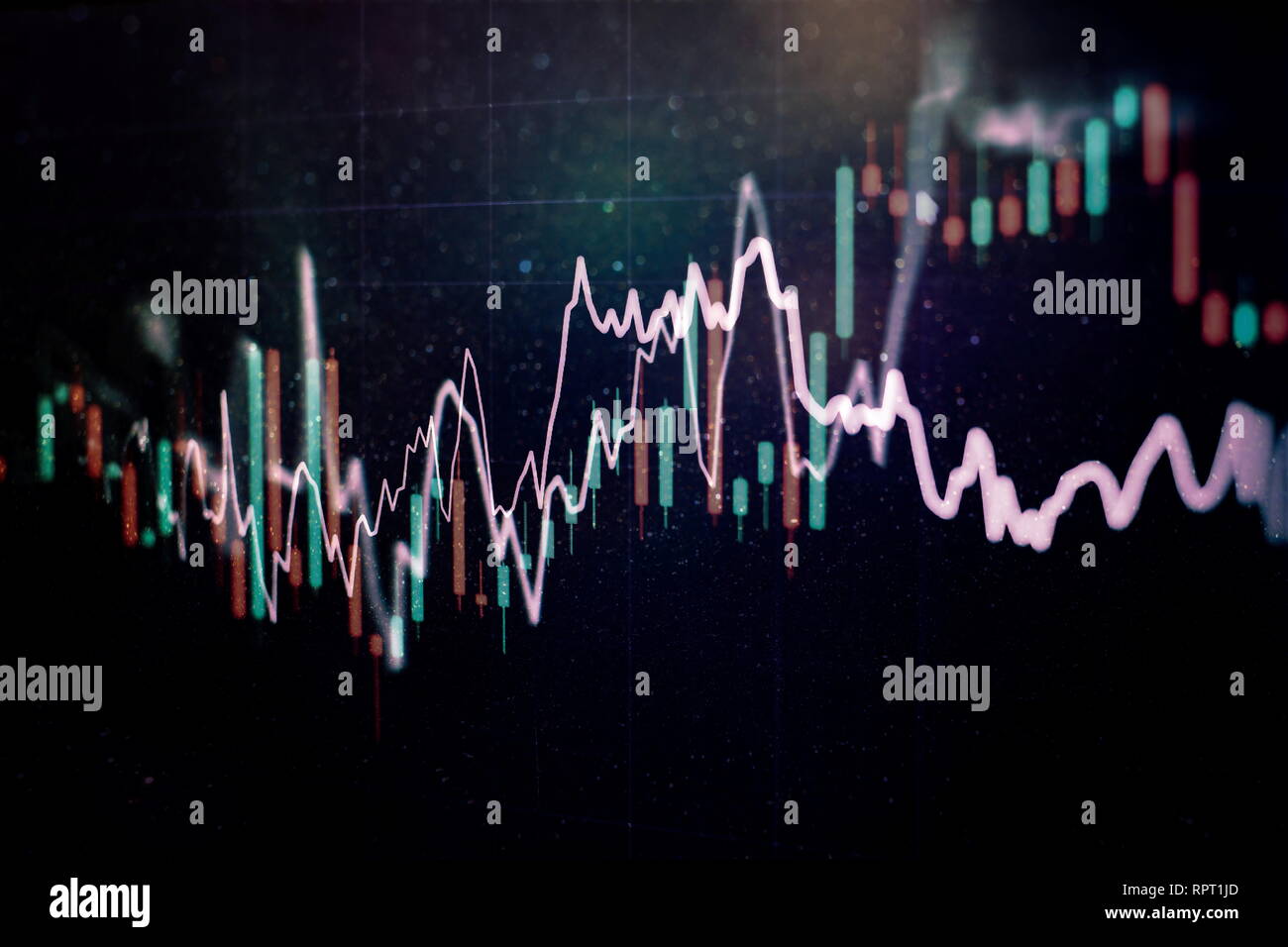 Business financial or stock market background. Business graph on stock ...
