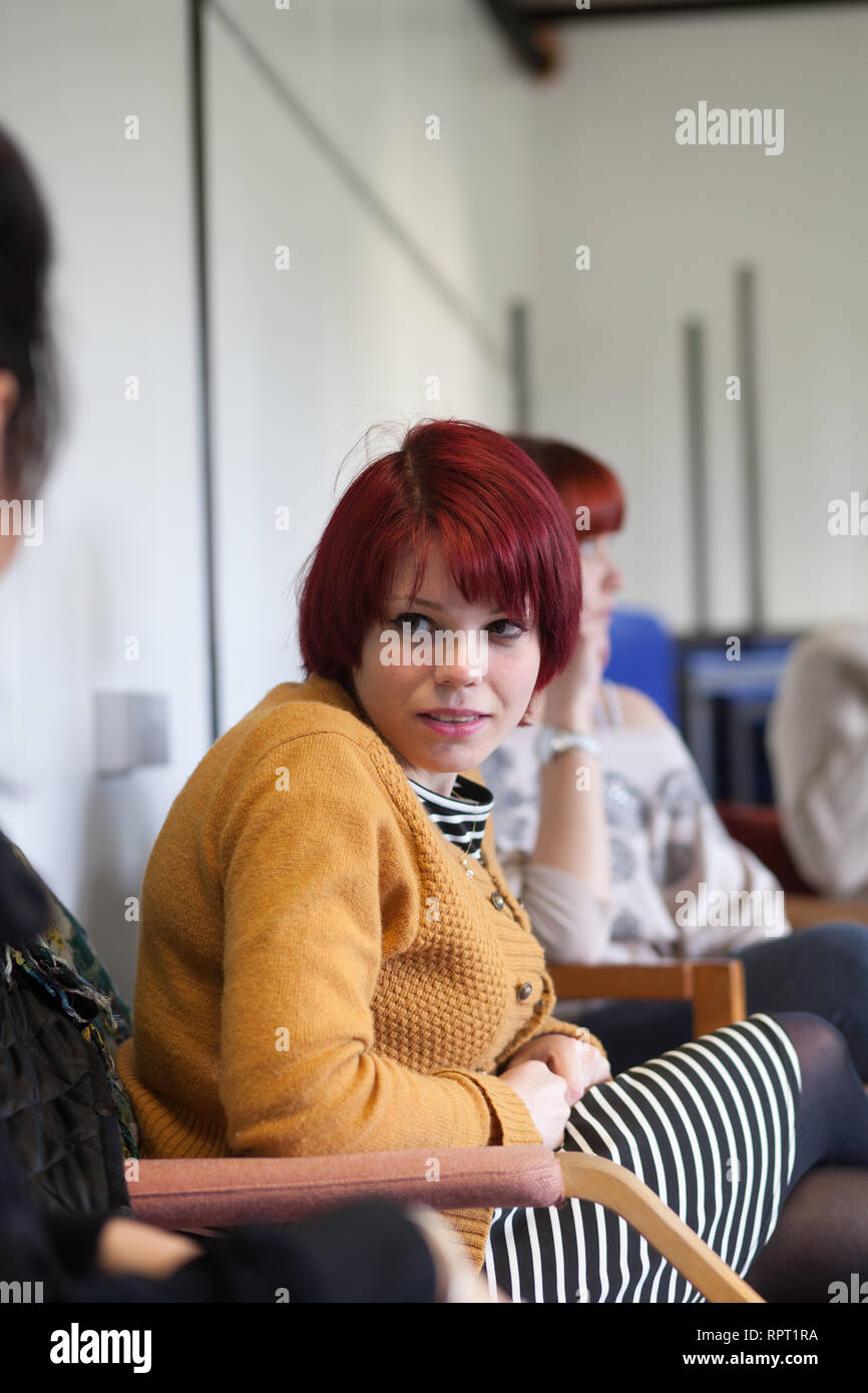 adults in a further education college studying counselling Stock Photo ...