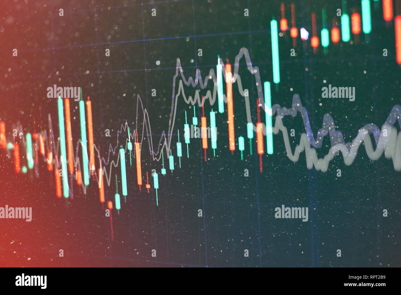 Abstract glowing forex chart interface wallpaper. Investment, trade ...
