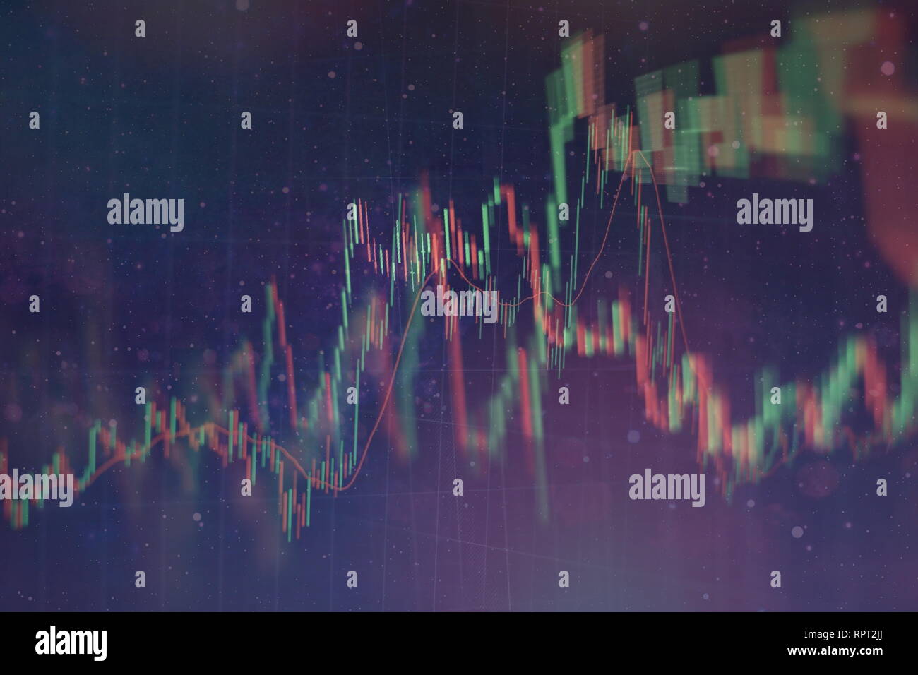 Candle stick graph chart of stock market investment trading. The Forex ...