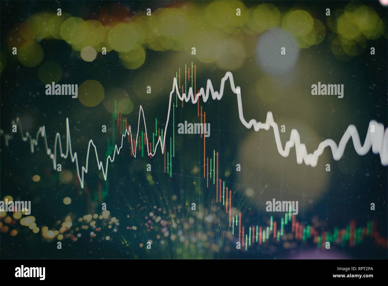 Candle stick graph chart of stock market investment trading. The Forex ...