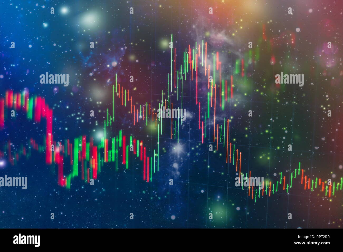 Candle stick graph chart of stock market investment trading. The Forex ...