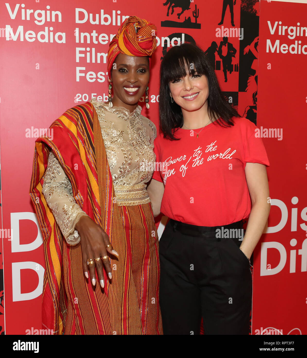Ifrah Ahmed and Imelda May arrive at the Gala Screening for A Girl from ...