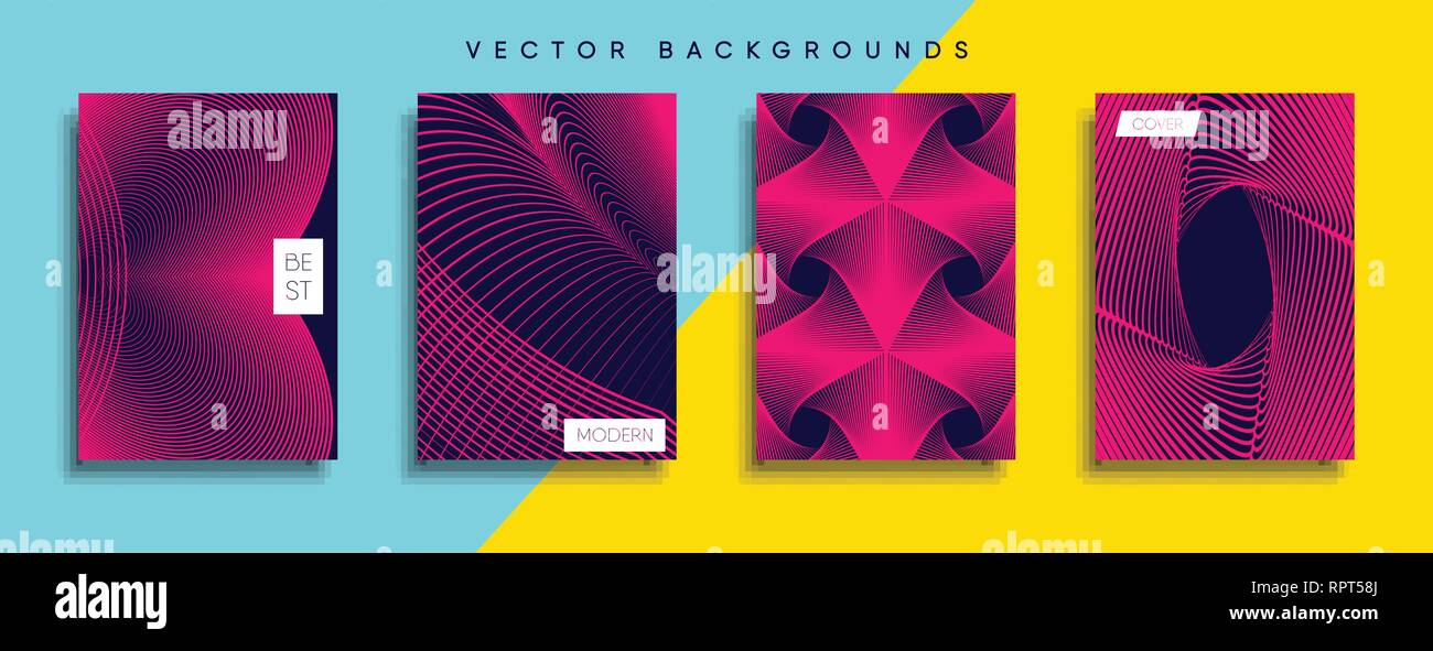 Minimal Vector cover designs. Future Poster template Stock Vector Image ...
