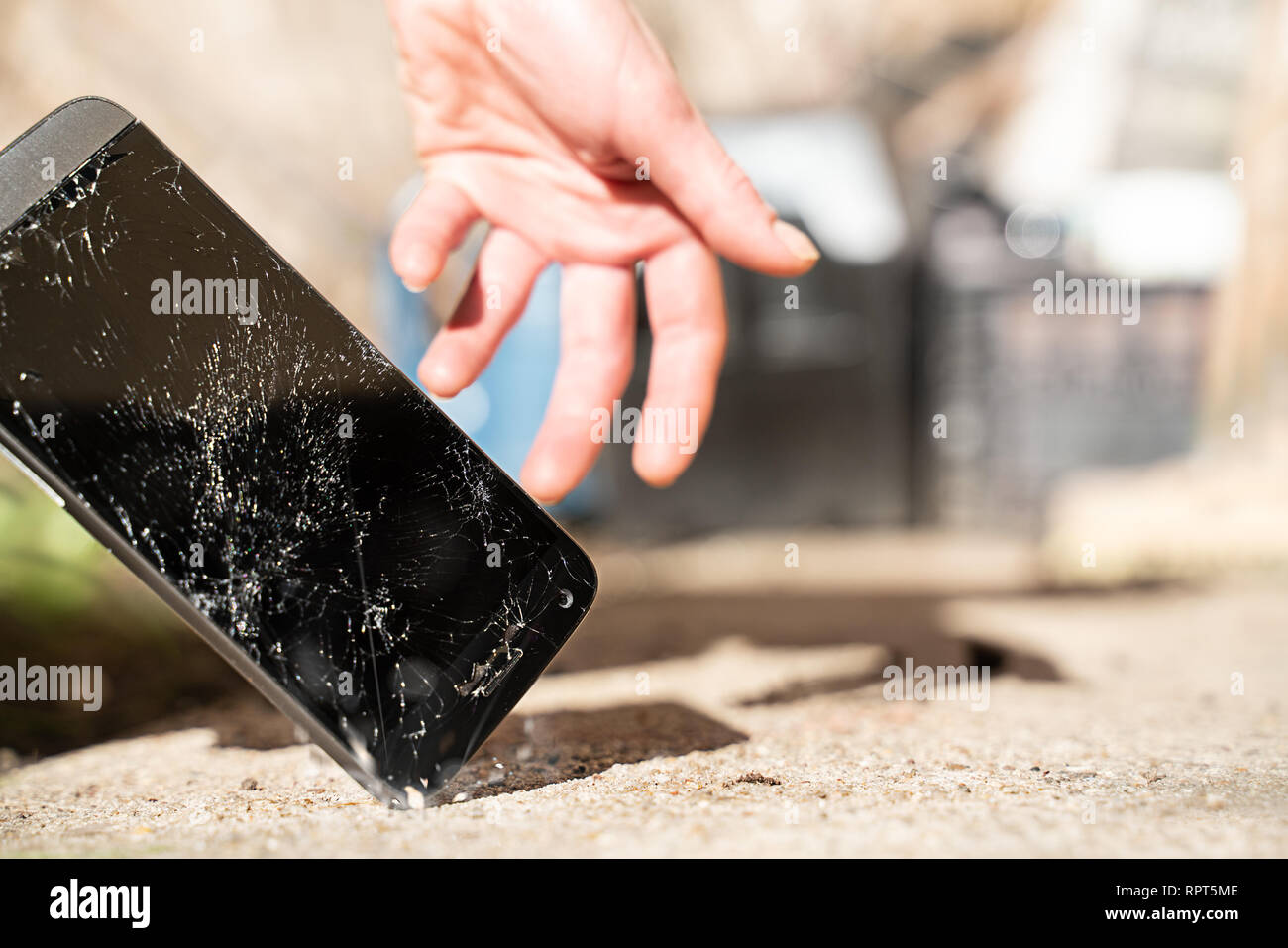 Mobil crushed hi-res stock photography and images - Alamy