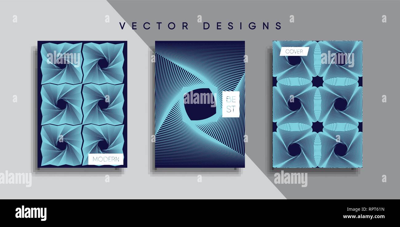 Minimal Vector cover designs. Future Poster template Stock Vector Image ...