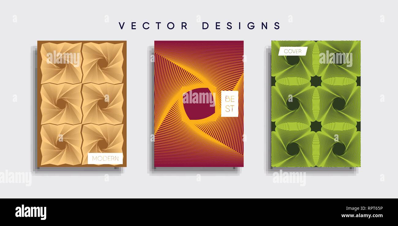 Minimal Vector cover designs. Future Poster template Stock Vector Image ...
