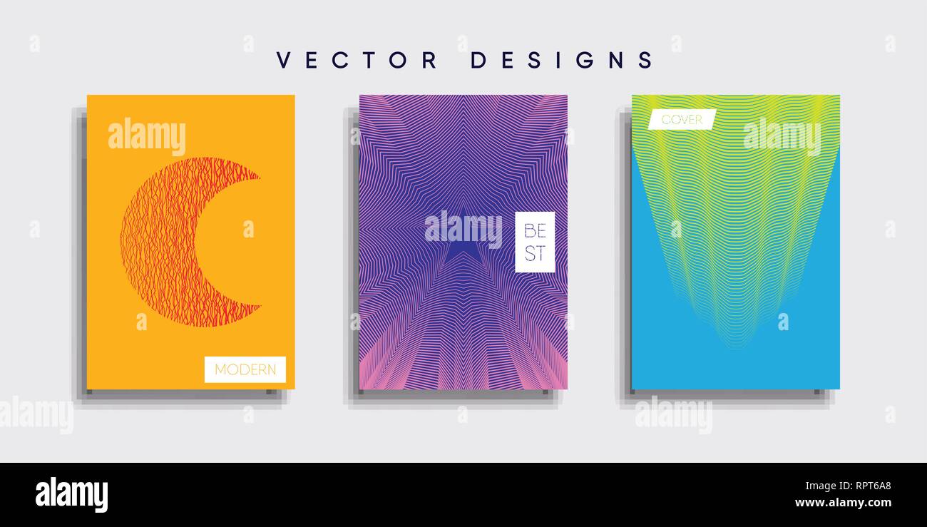 Minimal Vector cover designs. Future Poster template Stock Vector Image ...