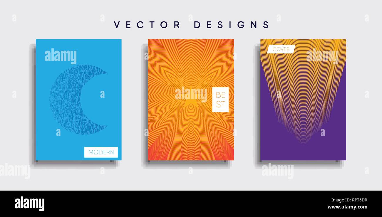 Minimal Vector cover designs. Future Poster template Stock Vector Image ...
