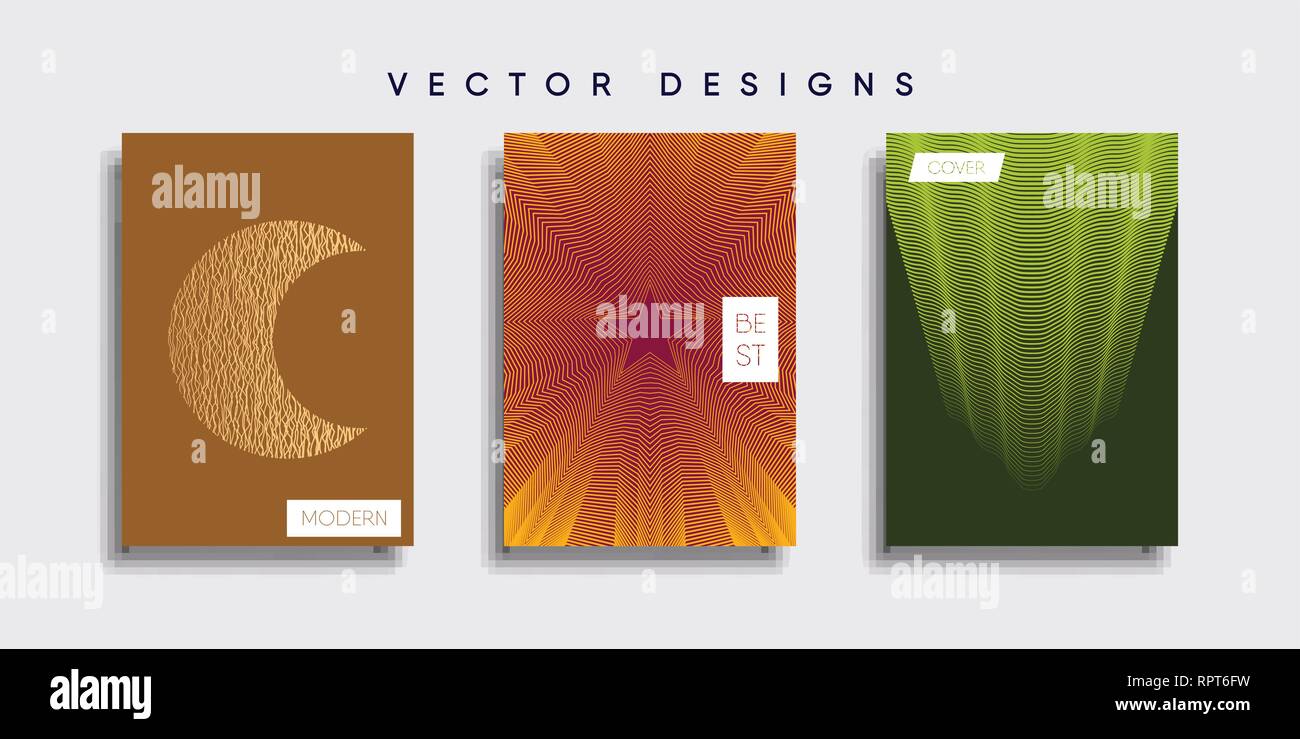 Minimal Vector cover designs. Future Poster template Stock Vector Image ...