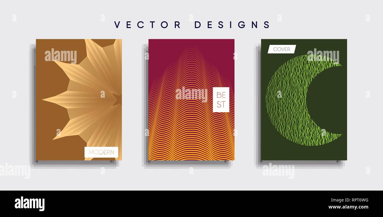 Minimal Vector cover designs. Future Poster template Stock Vector Image ...