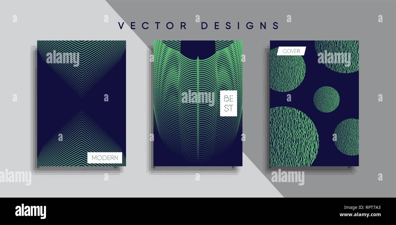 Minimal Vector cover designs. Future Poster template Stock Vector Image ...