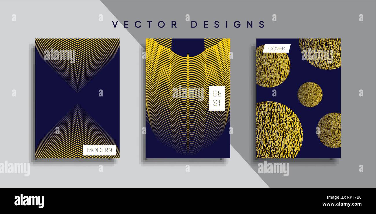 Minimal Vector cover designs. Future Poster template Stock Vector Image ...