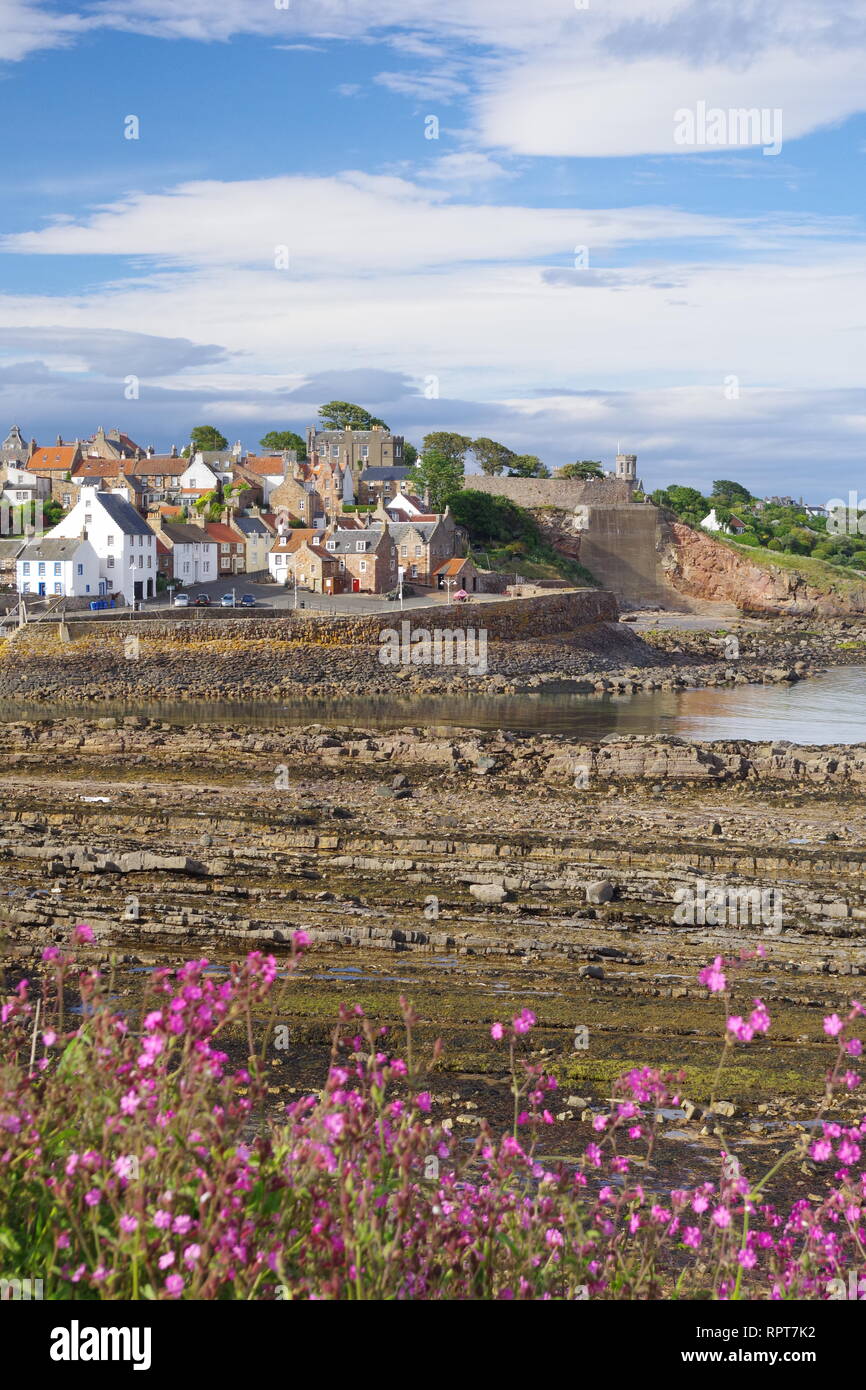 Small Medieval Harbour and Fishing Village of Crail, along the Fife ...
