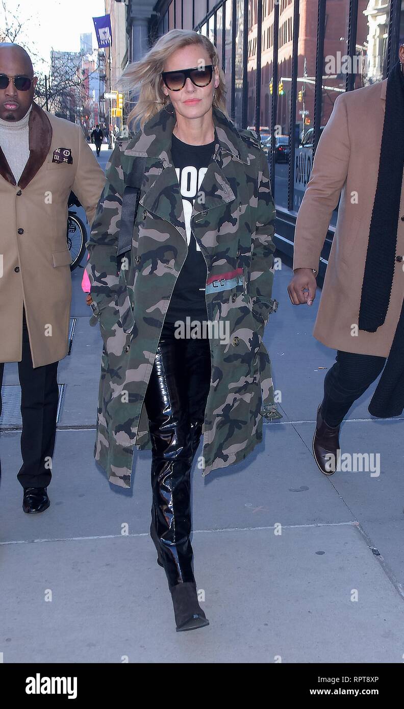 Celebrities arrive at the AOL Build studio Featuring: Connie Nielson ...