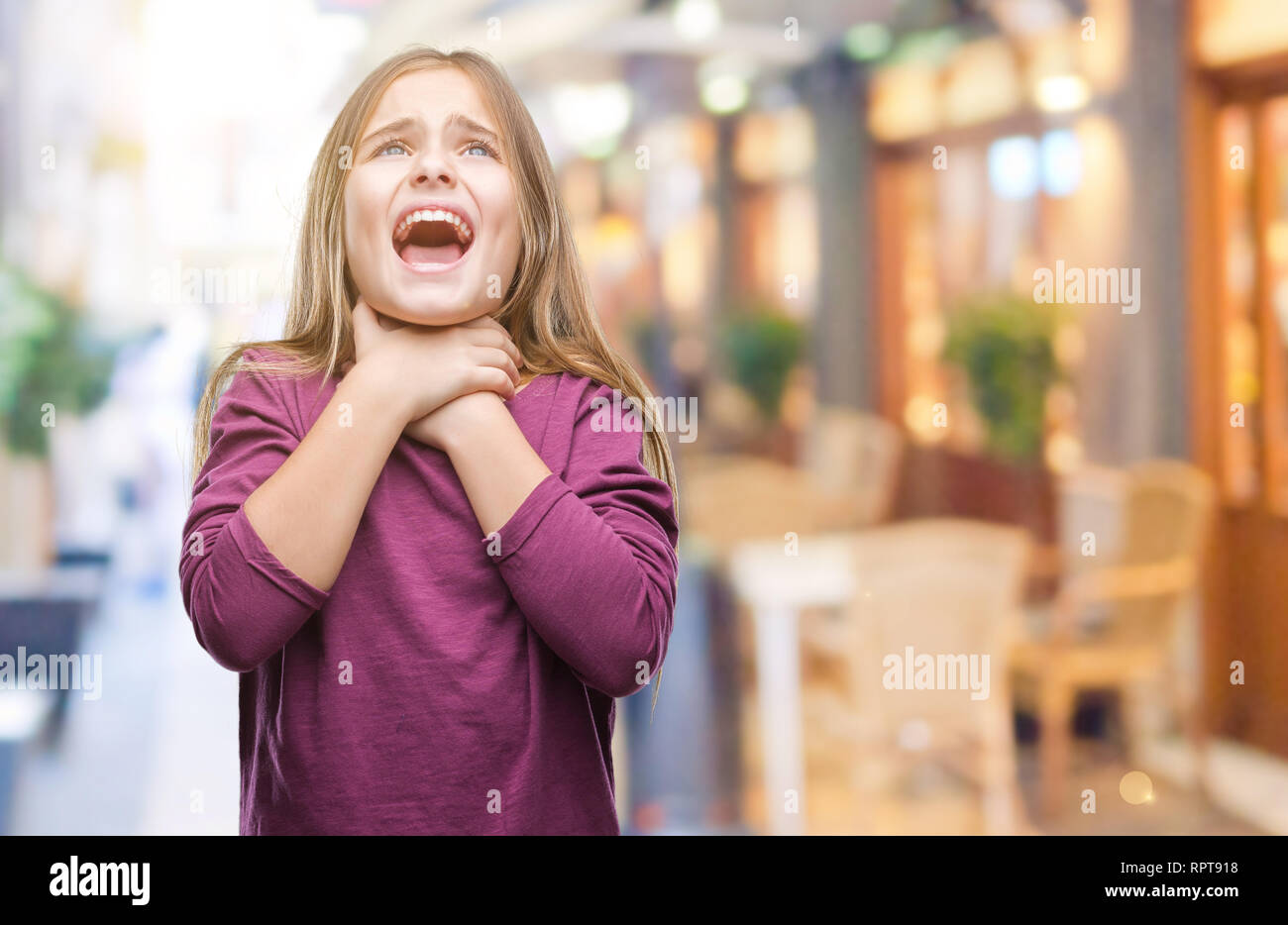 Choking child hi-res stock photography and images - Alamy