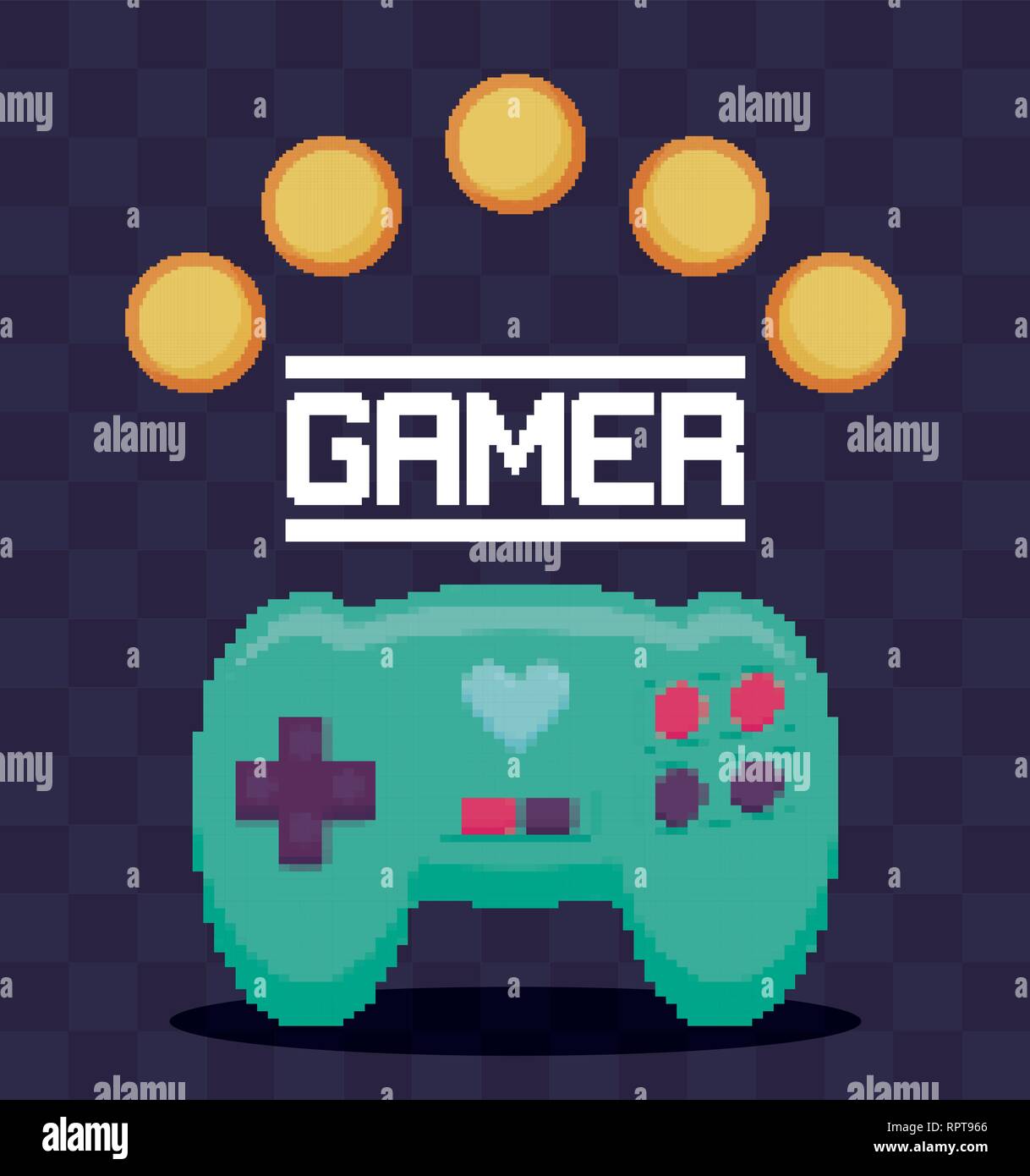 classic video game control vector illustration design Stock Vector ...