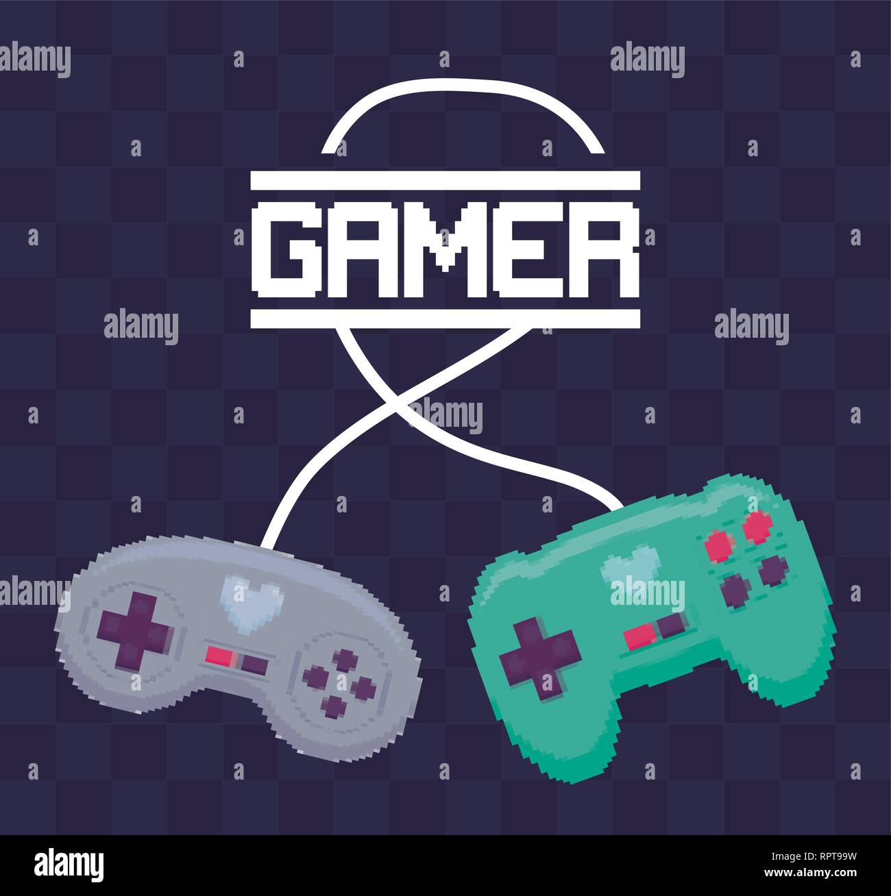 classic video game controls vector illustration design Stock Vector ...
