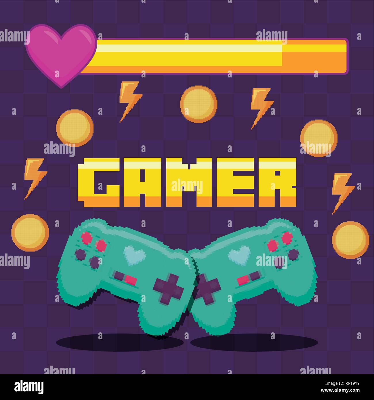 classic video game controls vector illustration design Stock Vector ...