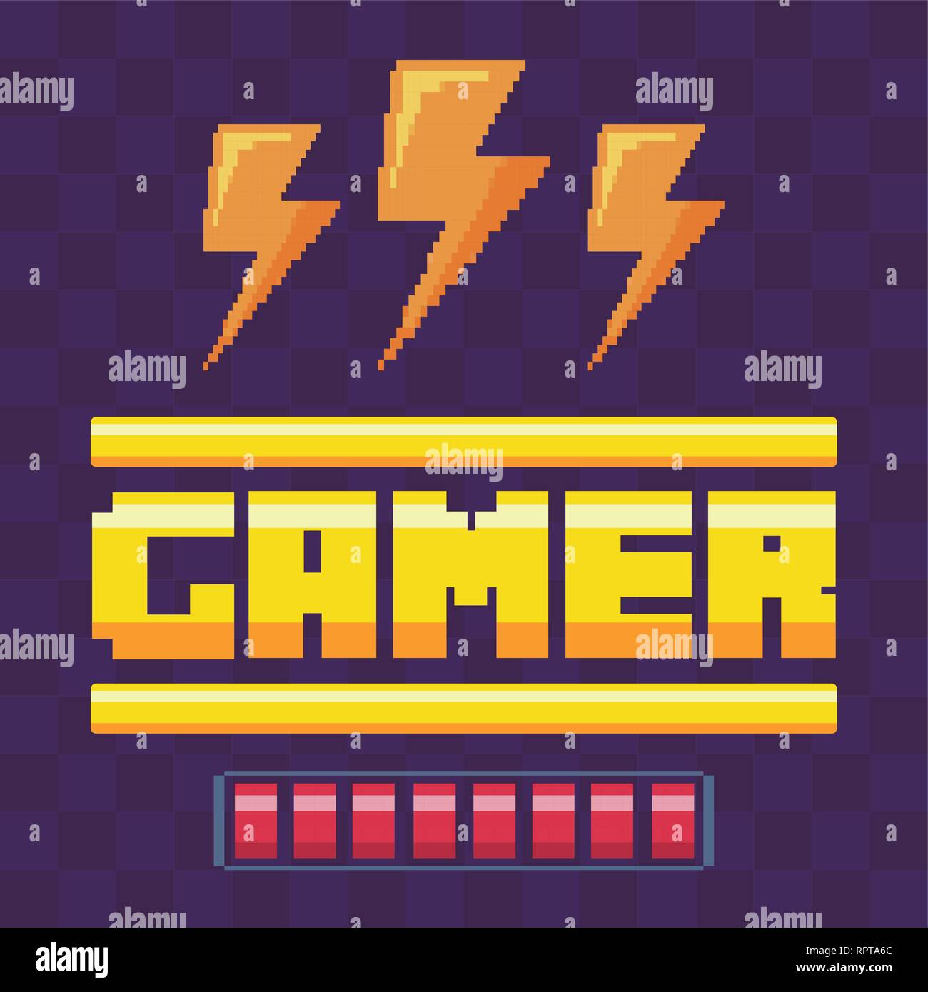 classic video game power rays vector illustration design Stock Vector ...