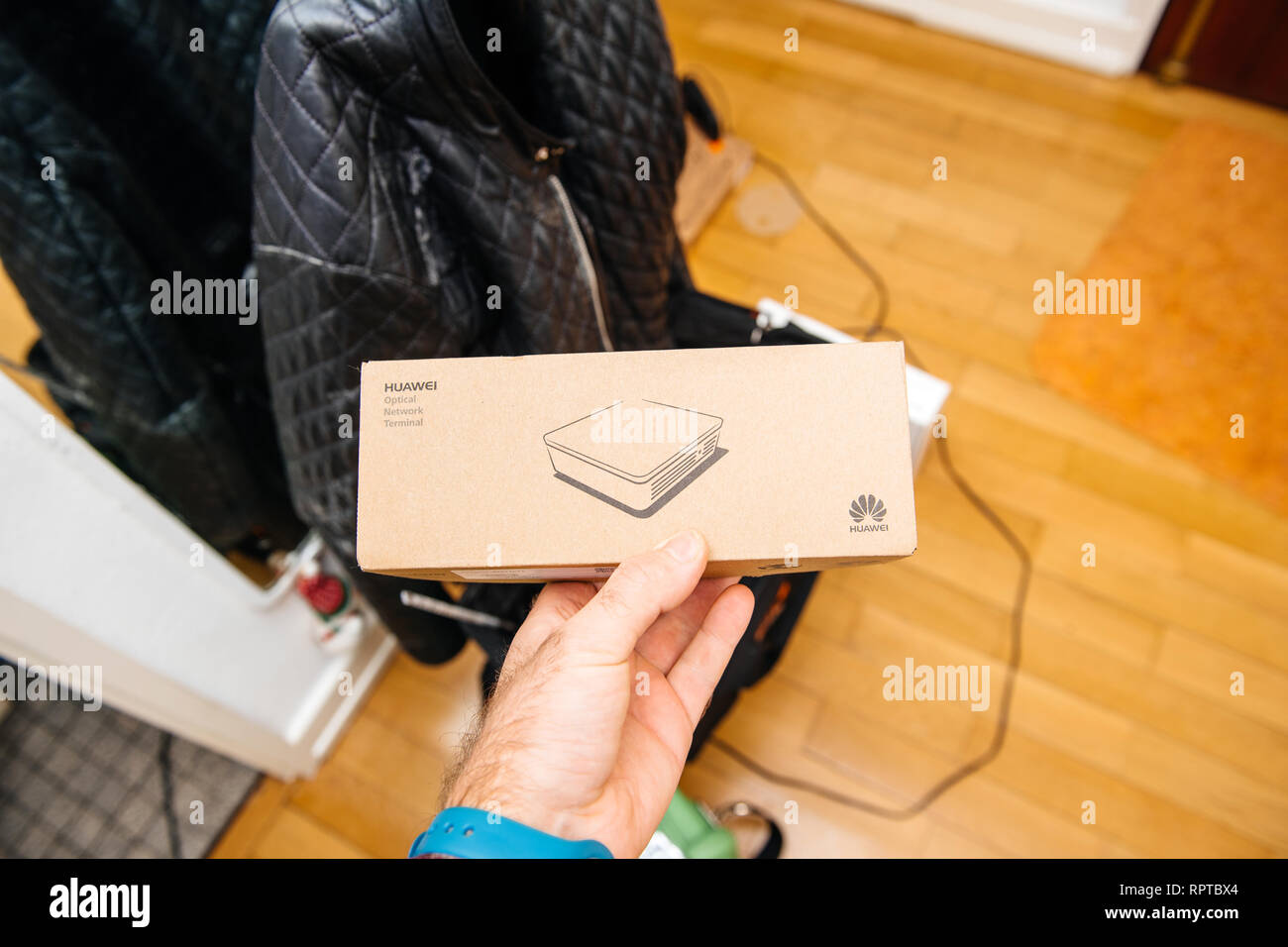 Installing fibre optic internet hi-res stock photography and images - Alamy