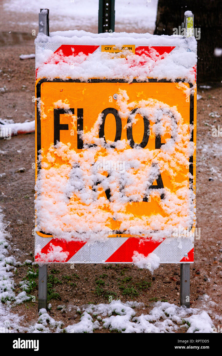 Snow Storm Sign High Resolution Stock Photography and Images - Alamy