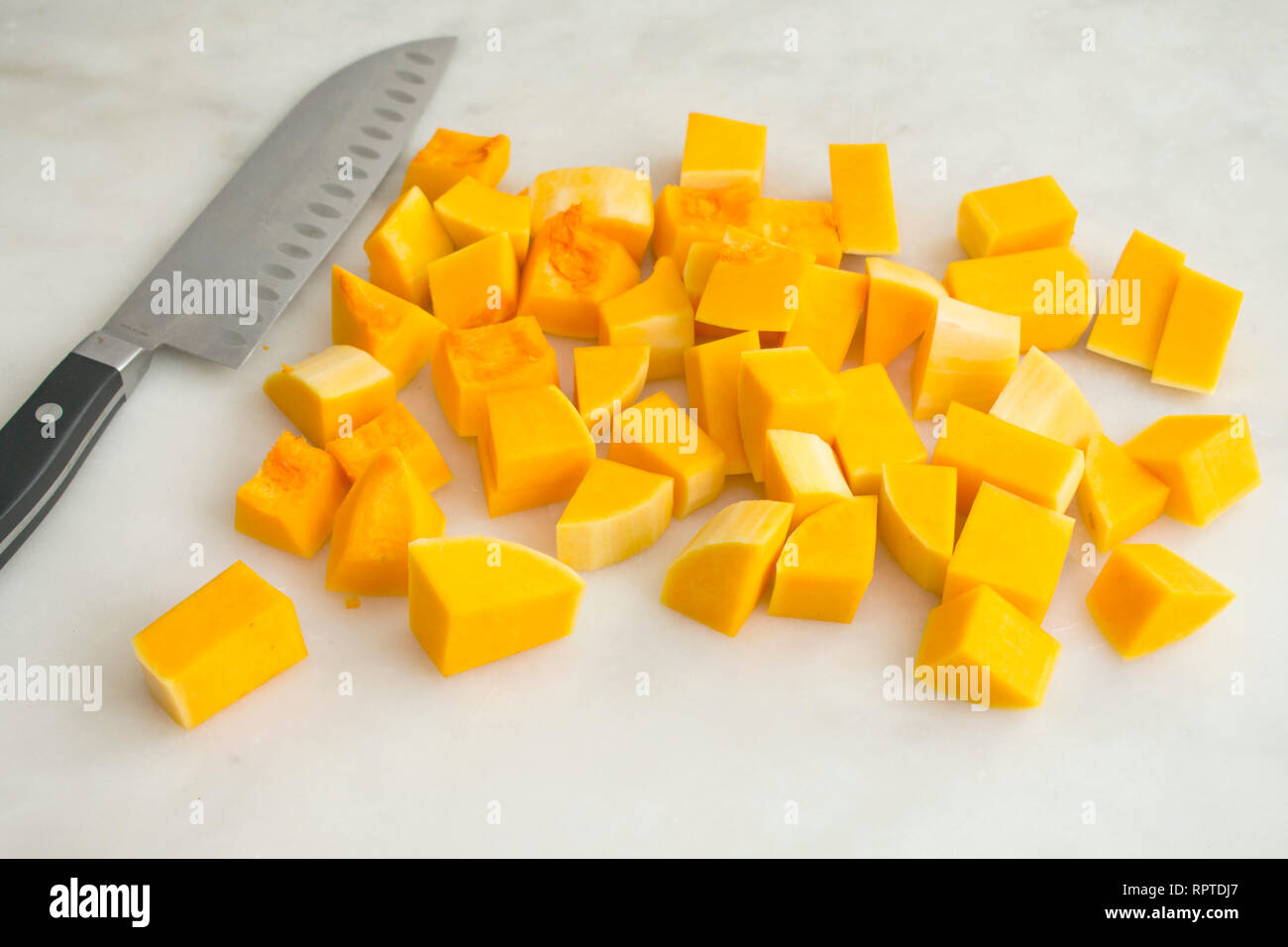 Cubes of butternut squash hi-res stock photography and images - Alamy